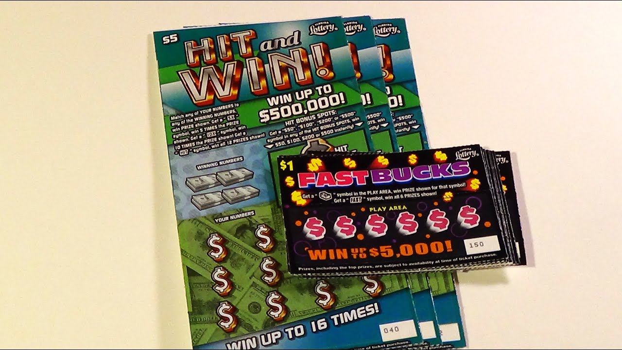 SOOD 1260: $1 FAST BUCKS (10) $5 HIT AND WIN (3) FL Lottery Tickets ...