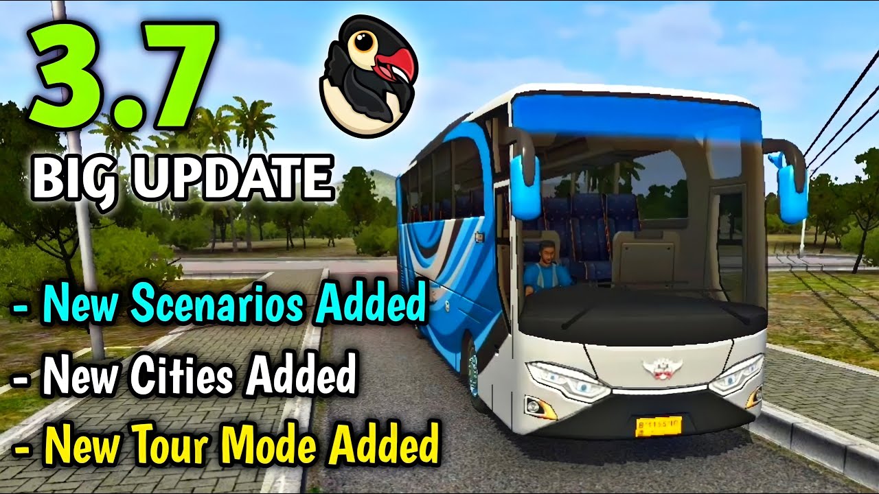 New Big Update 3.7| New Roads Added! Bus Simulator Indonesia | Bus Game ...