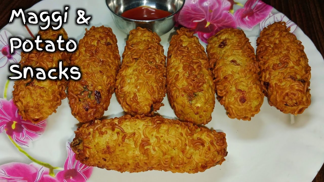 Maggi and Potato Snacks | Potato Noodles Finger | Crispy Snacks ...