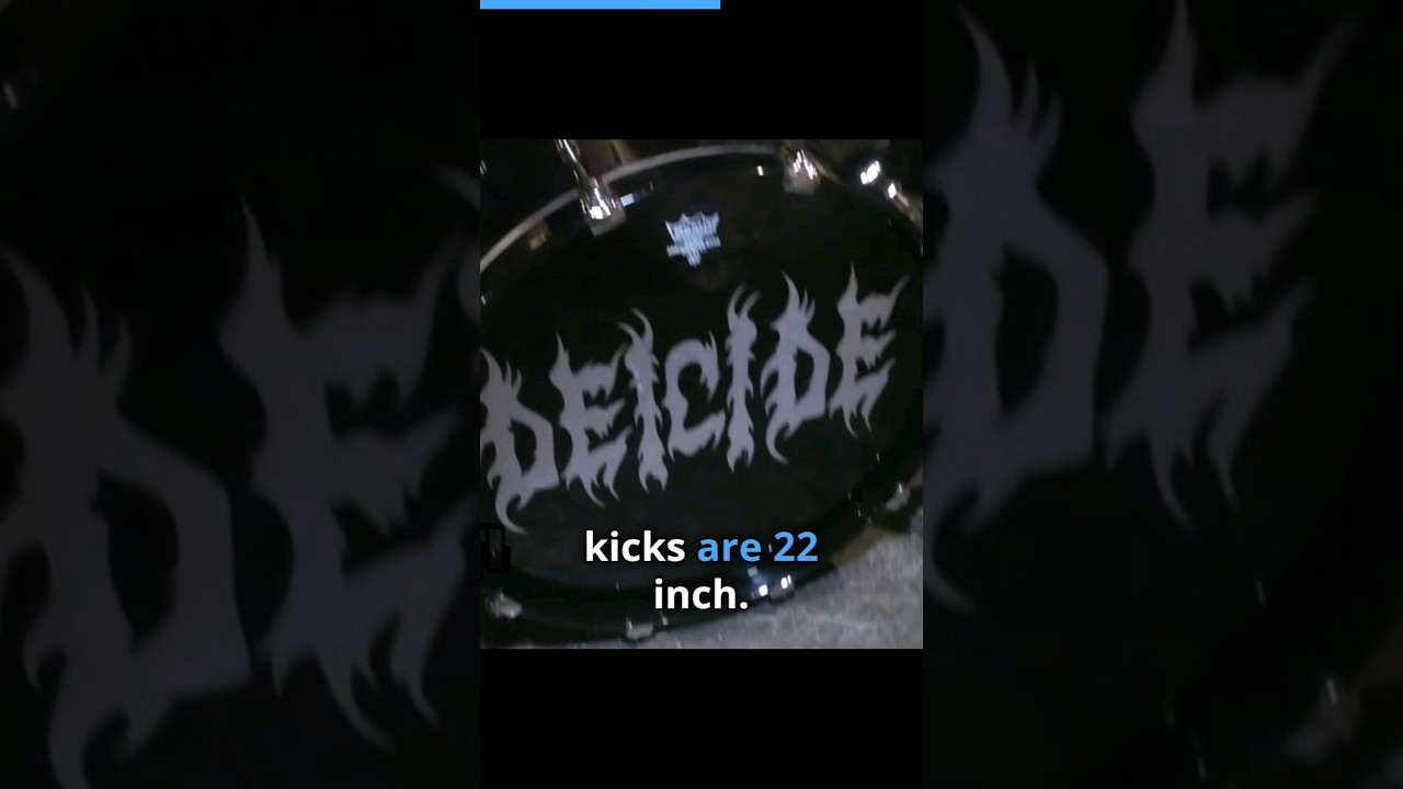 Deicide's Steve Asheim reveals the sizes of the drums he plays! # ...