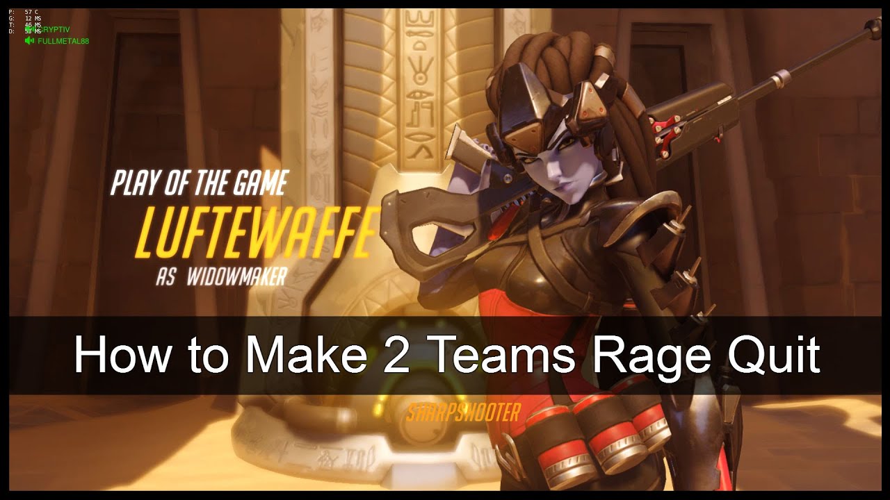 How to Make 2 Teams Rage Quit - Overwatch - YouTube