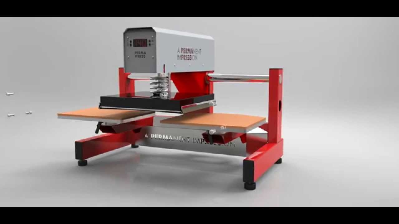 PERMA 2 Pneumatic Heat Press Machines - YouTube
