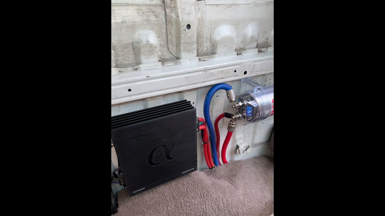 Subwoofer setup alphasonik alpha 3k amp - YouTube