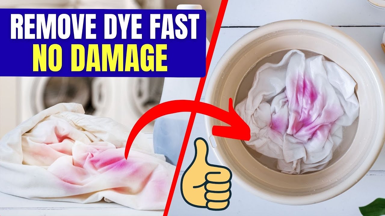 How to Remove Dye Transfer Stains From Clothes Easily 👕 - YouTube