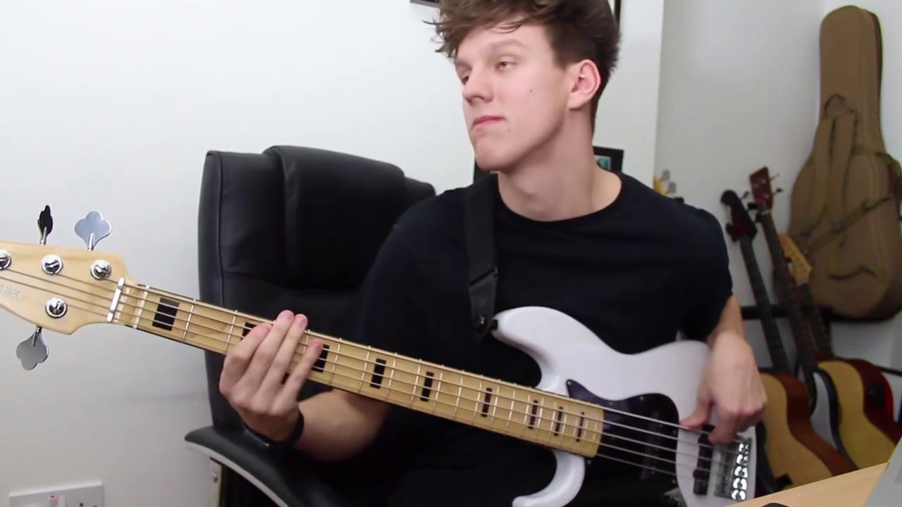 HAPPY 2019 - JACOB COLLIER - BASS COVER - YouTube