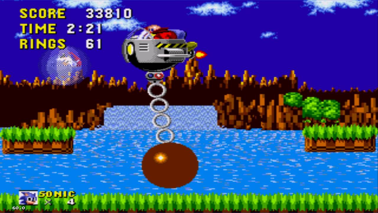 Sonic The Hedgehog - First Boss Fight - YouTube