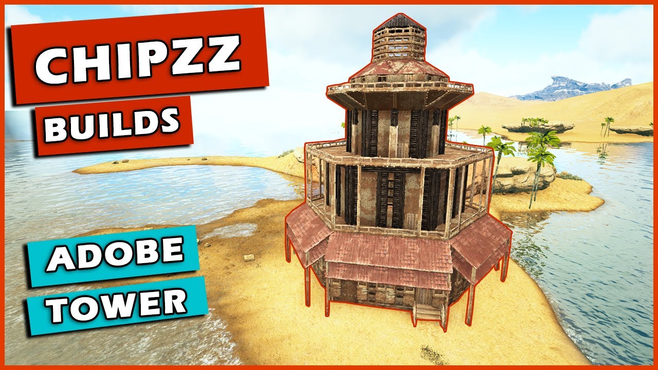 Ark: How To Build An Adobe Tower | No Clip Enabled | Building Tutorial ...
