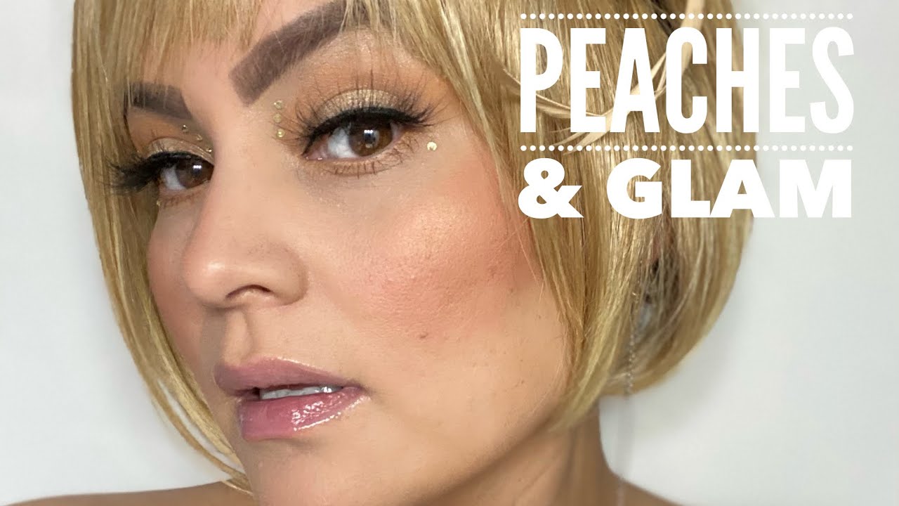 Senegence: Peaches & Glam Makeup Look using ShadowSense - YouTube