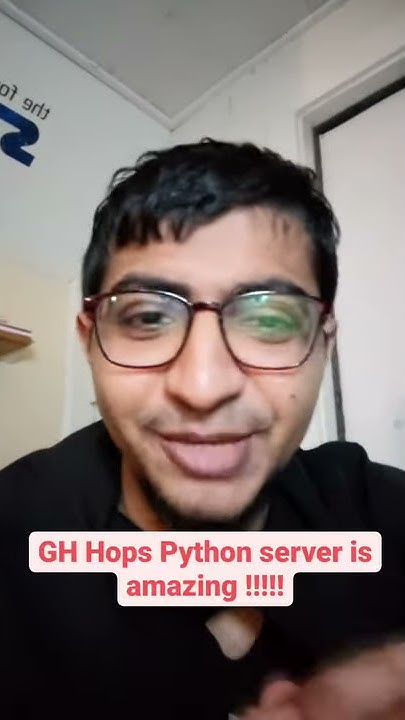 Use python functions (Cpython) and libraries inside Grasshopper using GH Hops Server !! - YouTube
