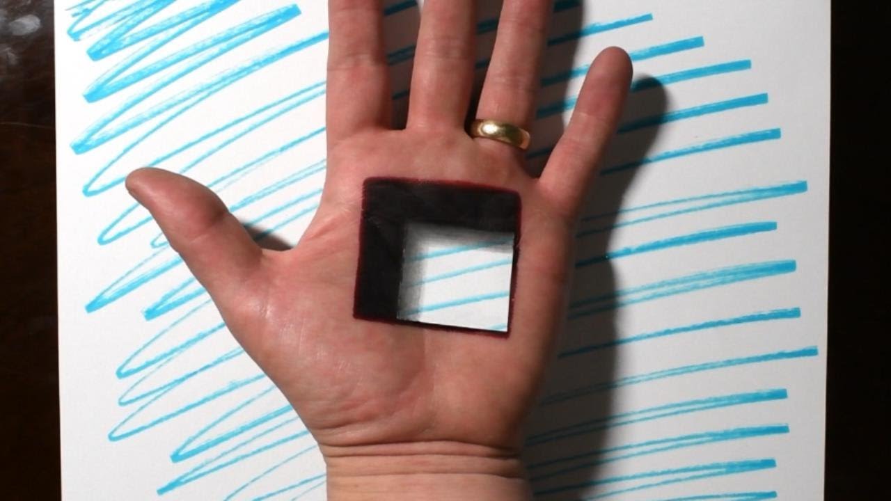 Trick Art on Hand | Cool 3D Square Hole Optical Illusion - YouTube