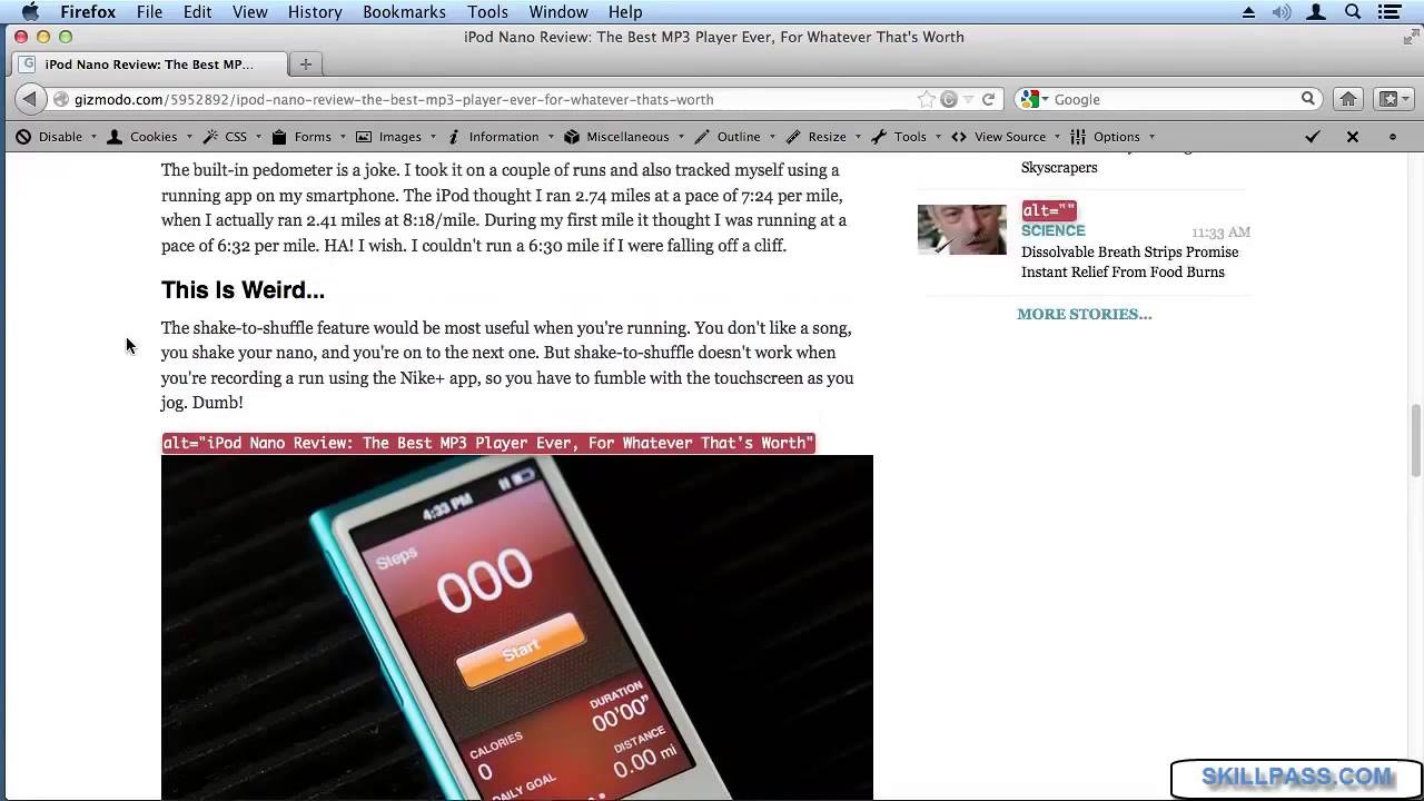 28 Web Developer Toolbar - YouTube