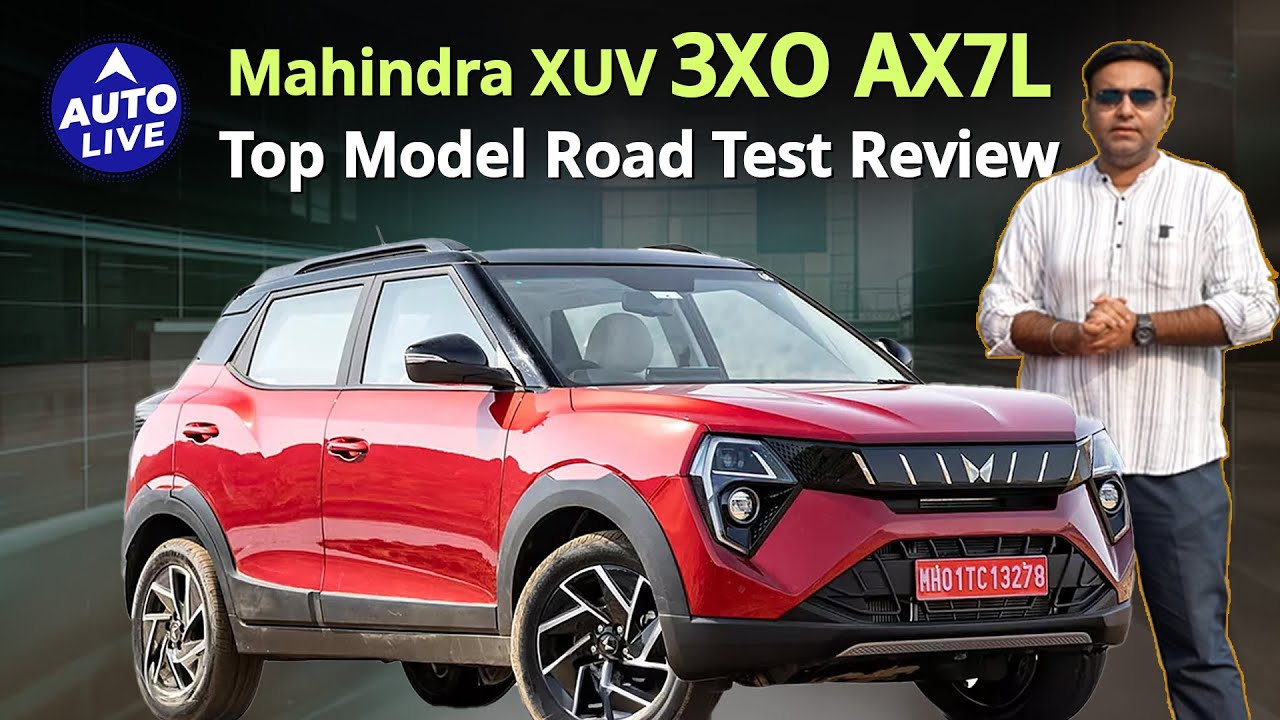 Mahindra XUV 3XO AX7L Top Model Road Test Review | Auto Live - YouTube