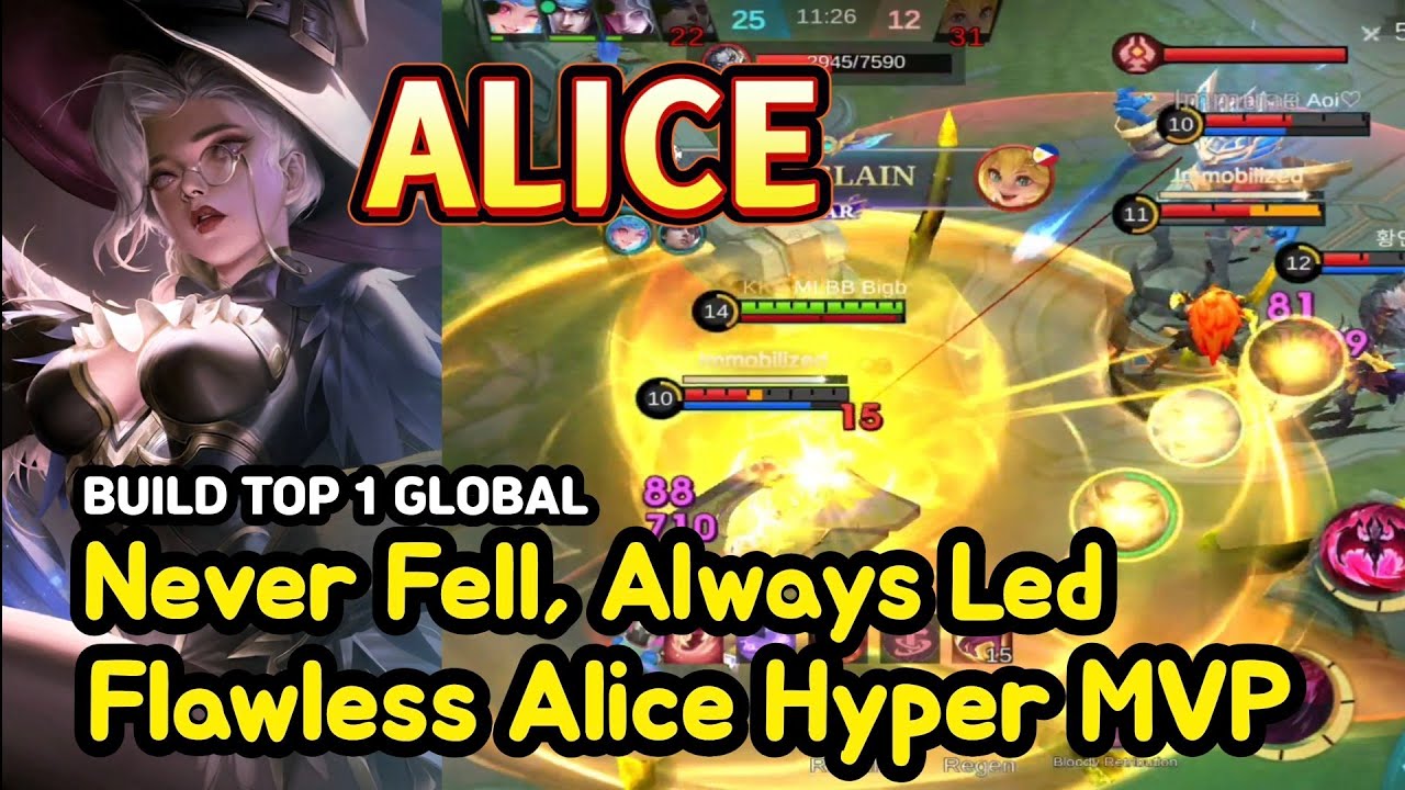 Alice (Mythical Glory): Hyper MVP No-Death Clean Game | Best Alice ...