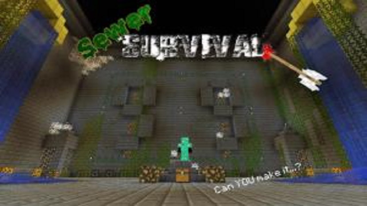 Minecraft - Sewer Survival Map Presentation and Download - YouTube