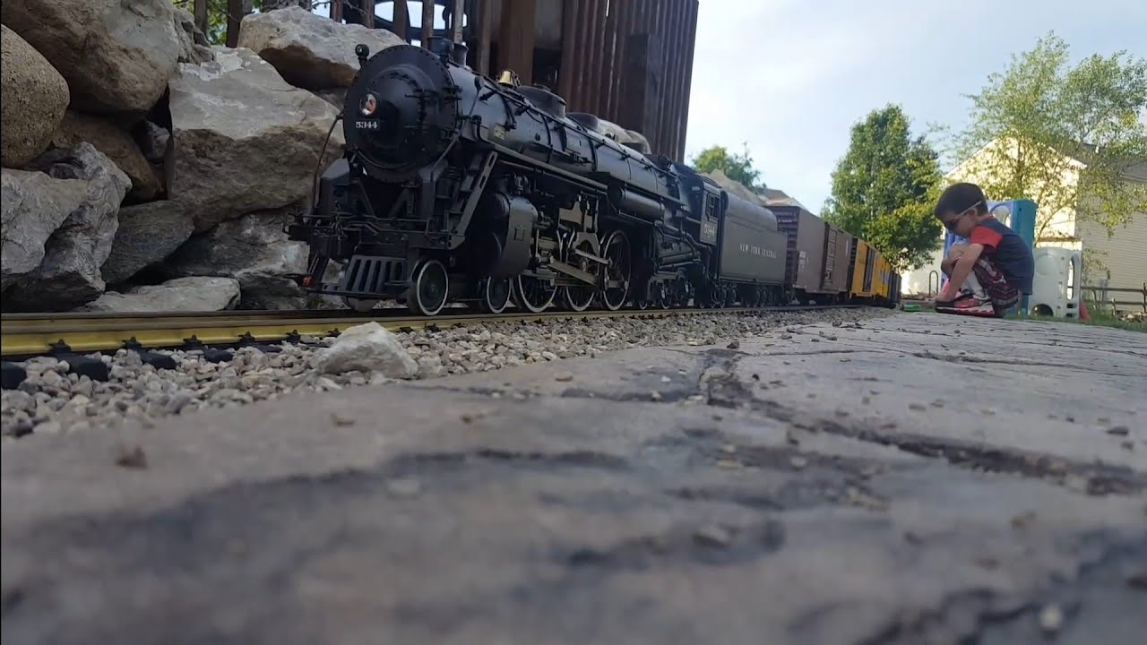 G Scale USA Trains Hudson at Mill Valley Northern Railroad - YouTube