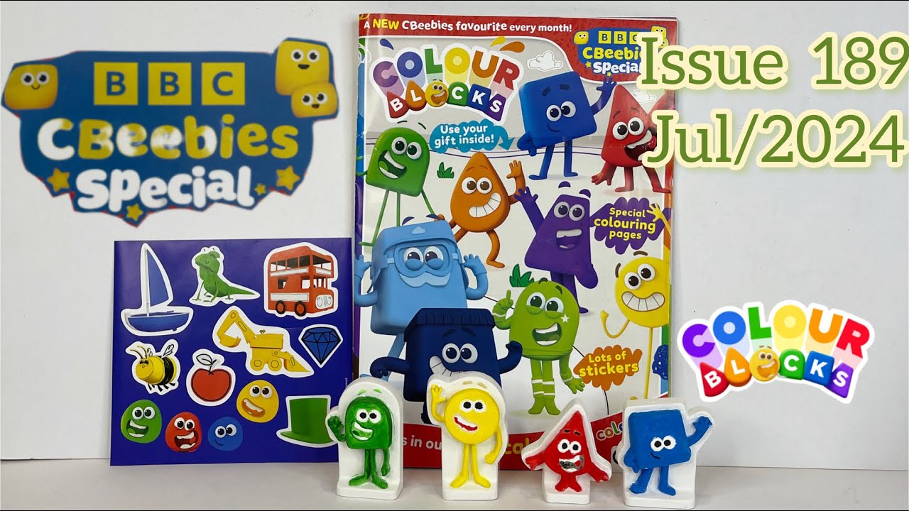 CBeebies Special Magazine, issue 189, Jul/2024, with Colourblocks paint ...