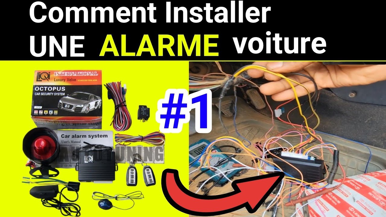 PARTIE 1 : installation systeme d'alarme voiture - YouTube