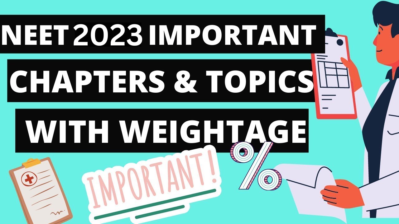 NEET 2023 Most Important Chapters & Topics with Weightage - Do or Die ...