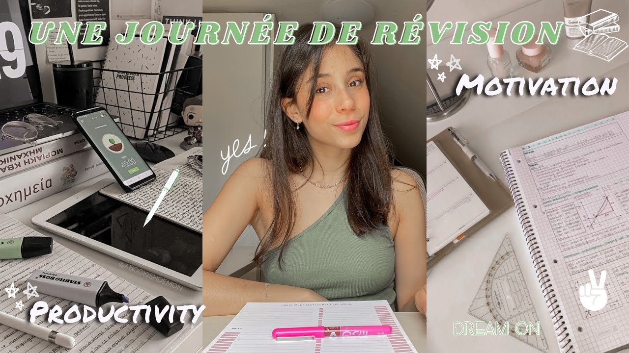 Une Journée de Révisions avec moi | Study with me + 24h dans ma vie d ...