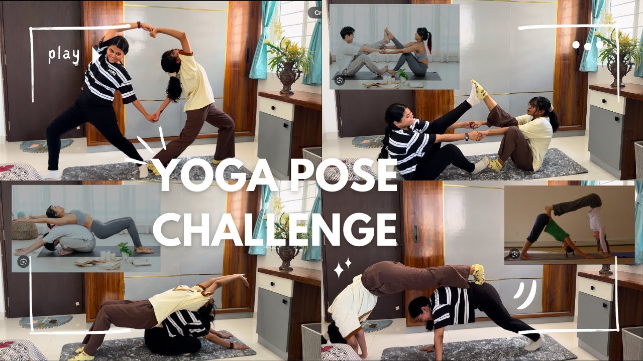 FUNNY YOGA POSE CHALLENGE | FAILED SUCCES | Fun Challenge Yoga for ...