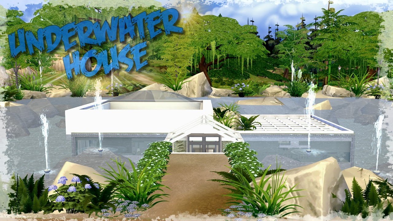 The Sims 4 - Underwater House (Speed Building) - YouTube