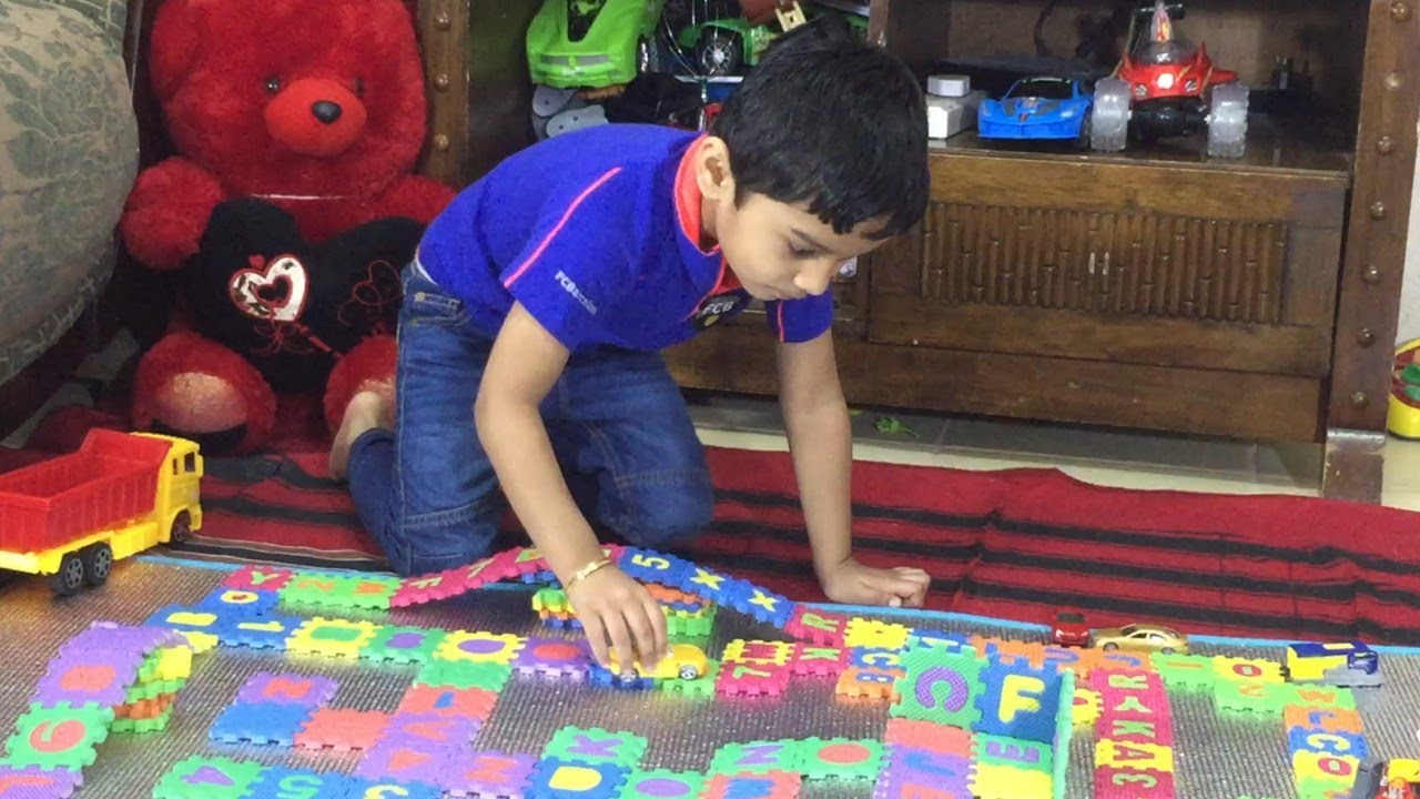 Aaron Play and Learn Colors with Puzzles and Car Toys For Childrens ...