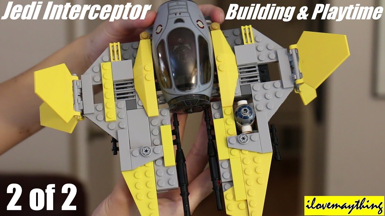 LEGO: Unboxing & Building Lego Star Wars Jedi Interceptor 2 of 2 - YouTube