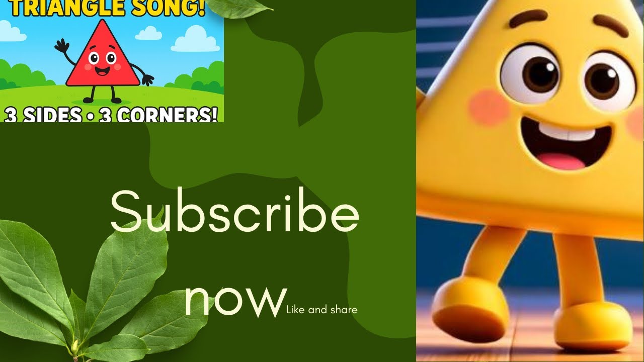 🥳Triangle Shape Song for Kids | Learn 3 Sides & 3 Corners | Preschool ...