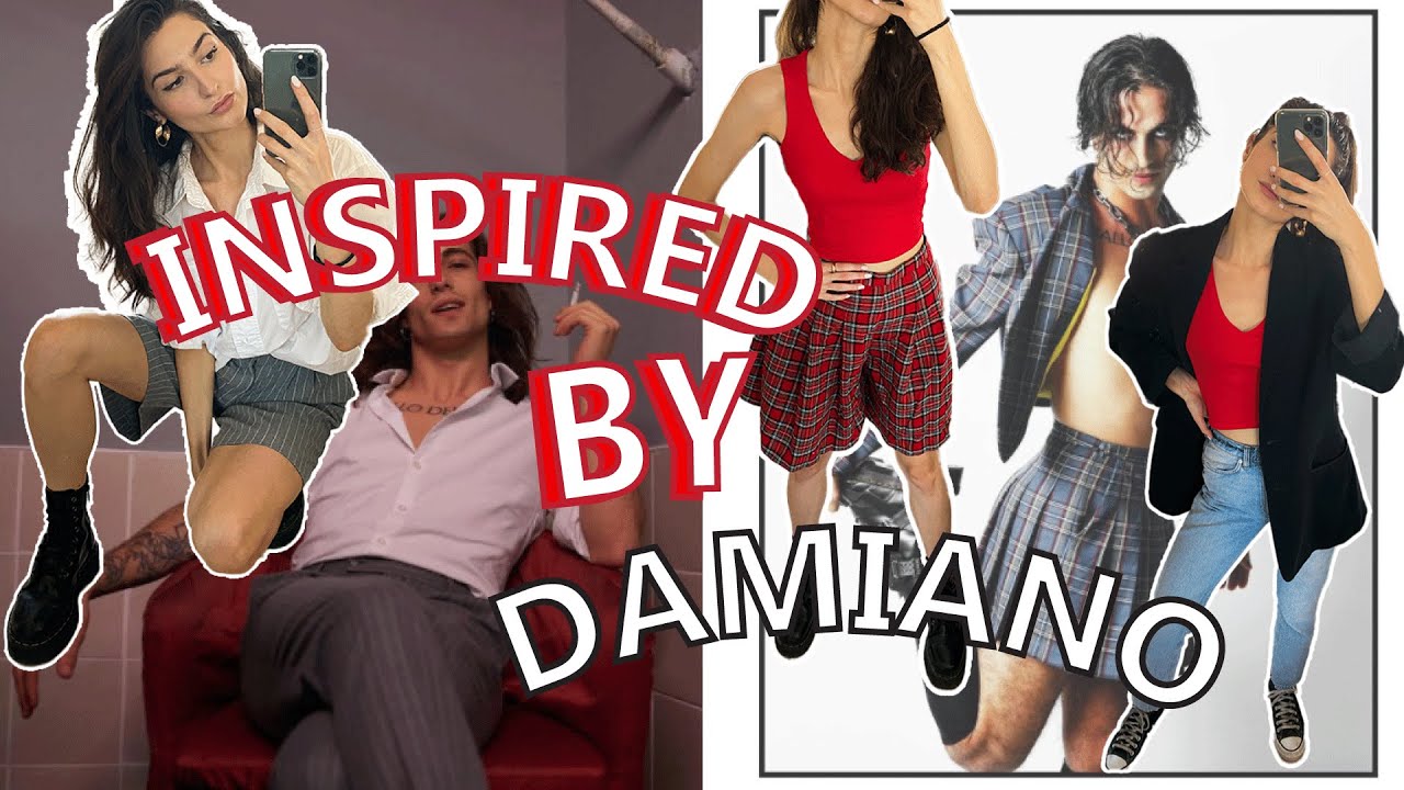 RECREATING DAMIANO DAVID'S OUTFITS * MORE INSPIRED* - YouTube