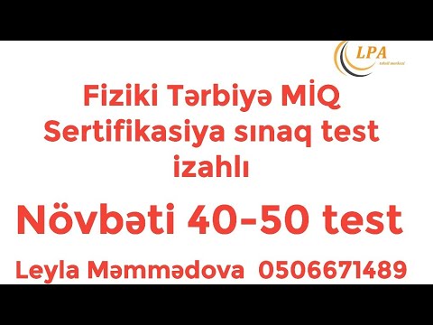 #fizikiterbiye #miq 40-50 sınaq Leyla Məmmədova 0506671489 - YouTube
