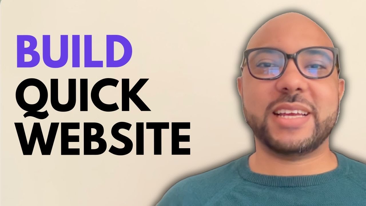 How to Build a Quick Website Up - Beginners Tutorial - YouTube