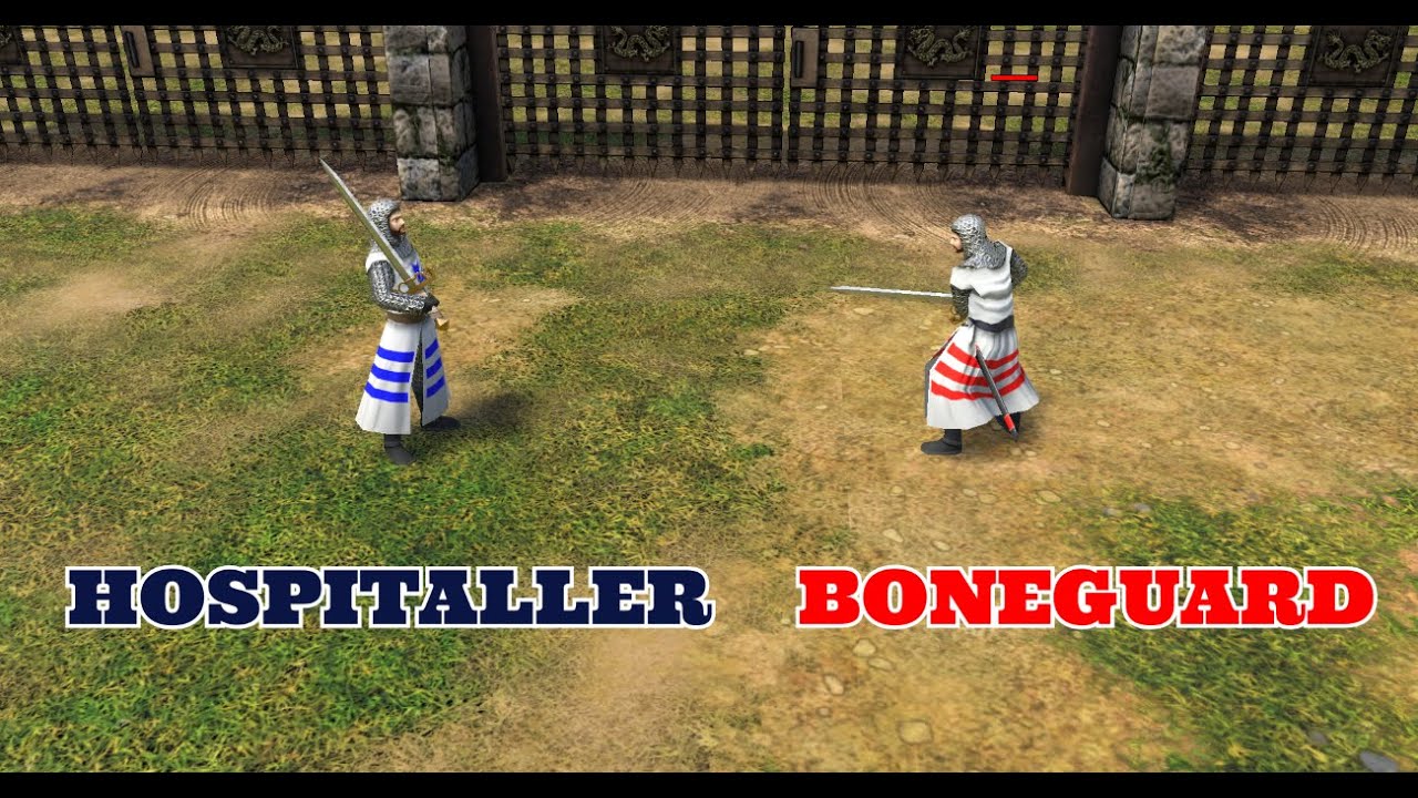 Age of Empires III Definitive Edition Hospitaller vs boneguard - YouTube