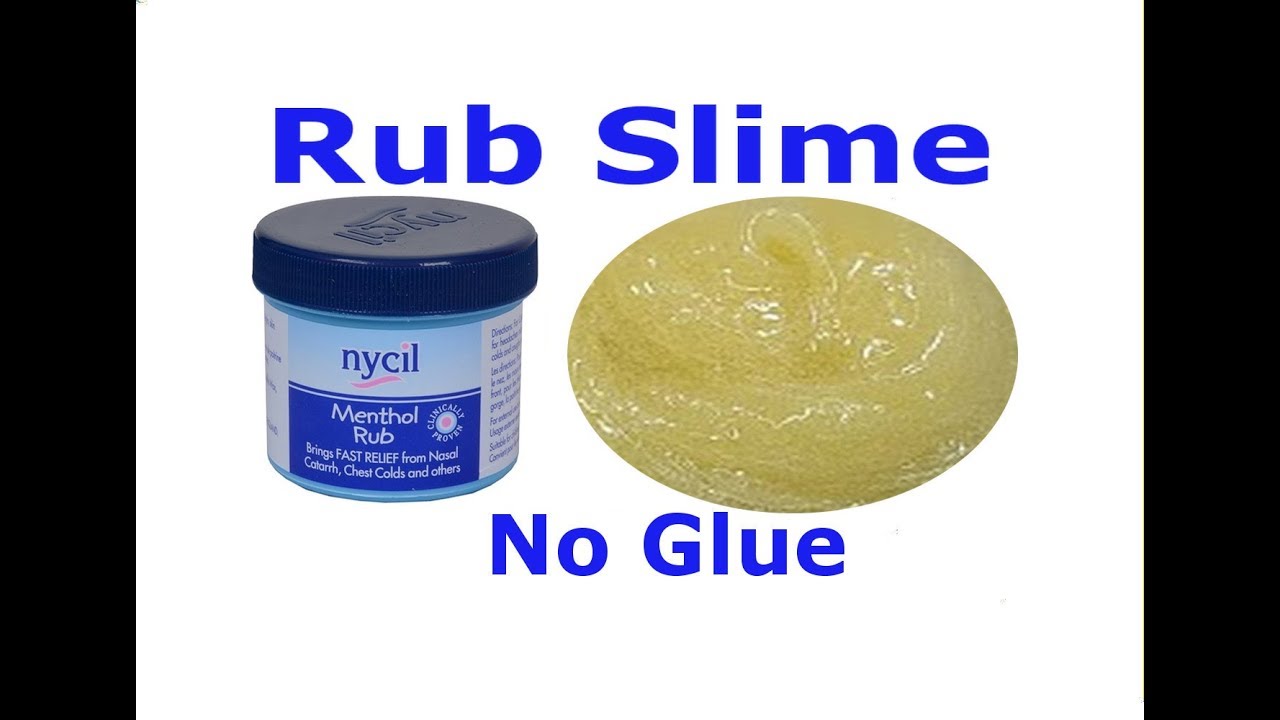 how to make slime with vapor rub without Glue!! No borax, Chest Rub ...