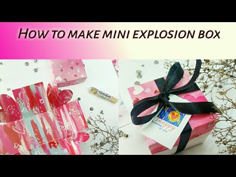 How to make easy mini explosion box | Craft Tutorial | Amis Fairycrafts ...