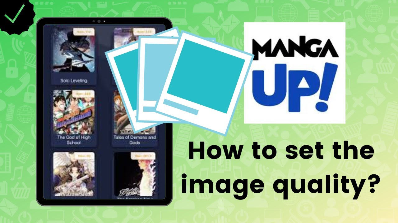How to set the image quality on Manga UP!? - YouTube