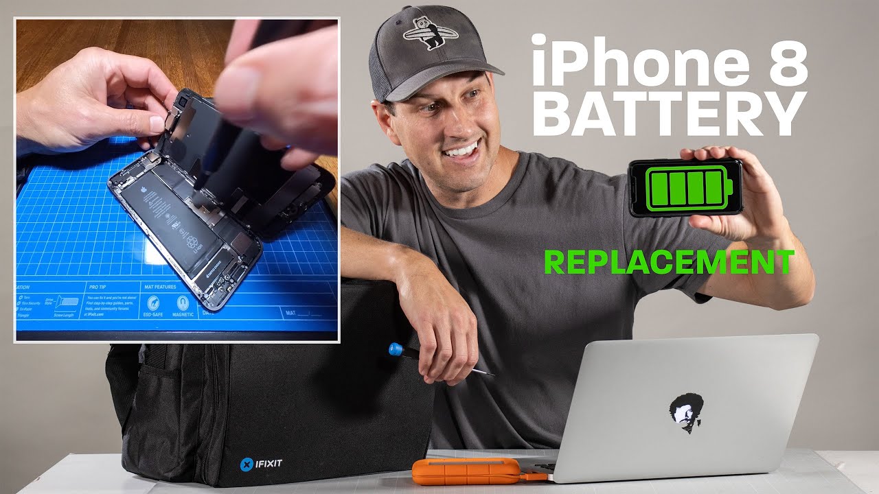 iPhone 8 Battery Replacement with iFixit - YouTube