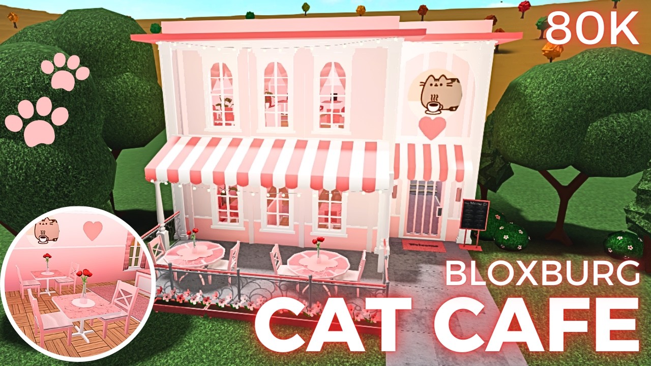 How to Build a Cozy Cat Cafe in Bloxburg | Roblox Build - YouTube