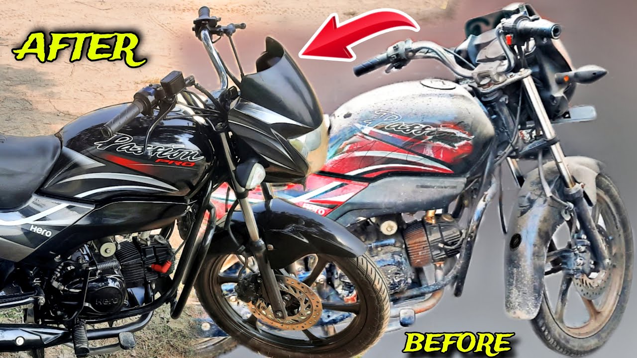Passion Pro Bike Full Modified || Qamar Bike Restoration || Hero Bike ...