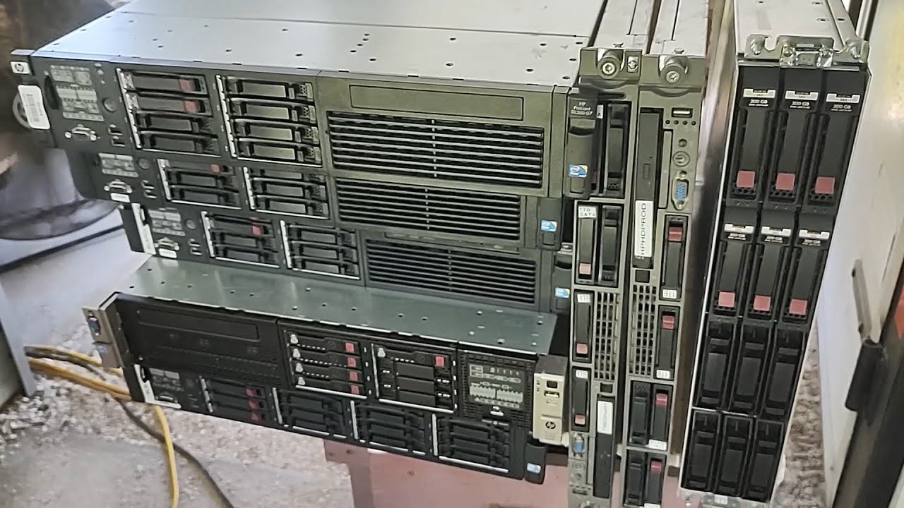 Another E-Waste Scrap Pickup: Lots of Servers - YouTube