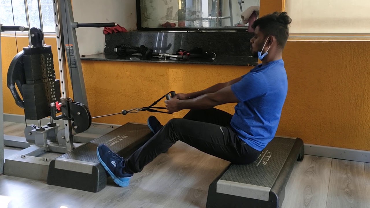 seated row back exercises - YouTube