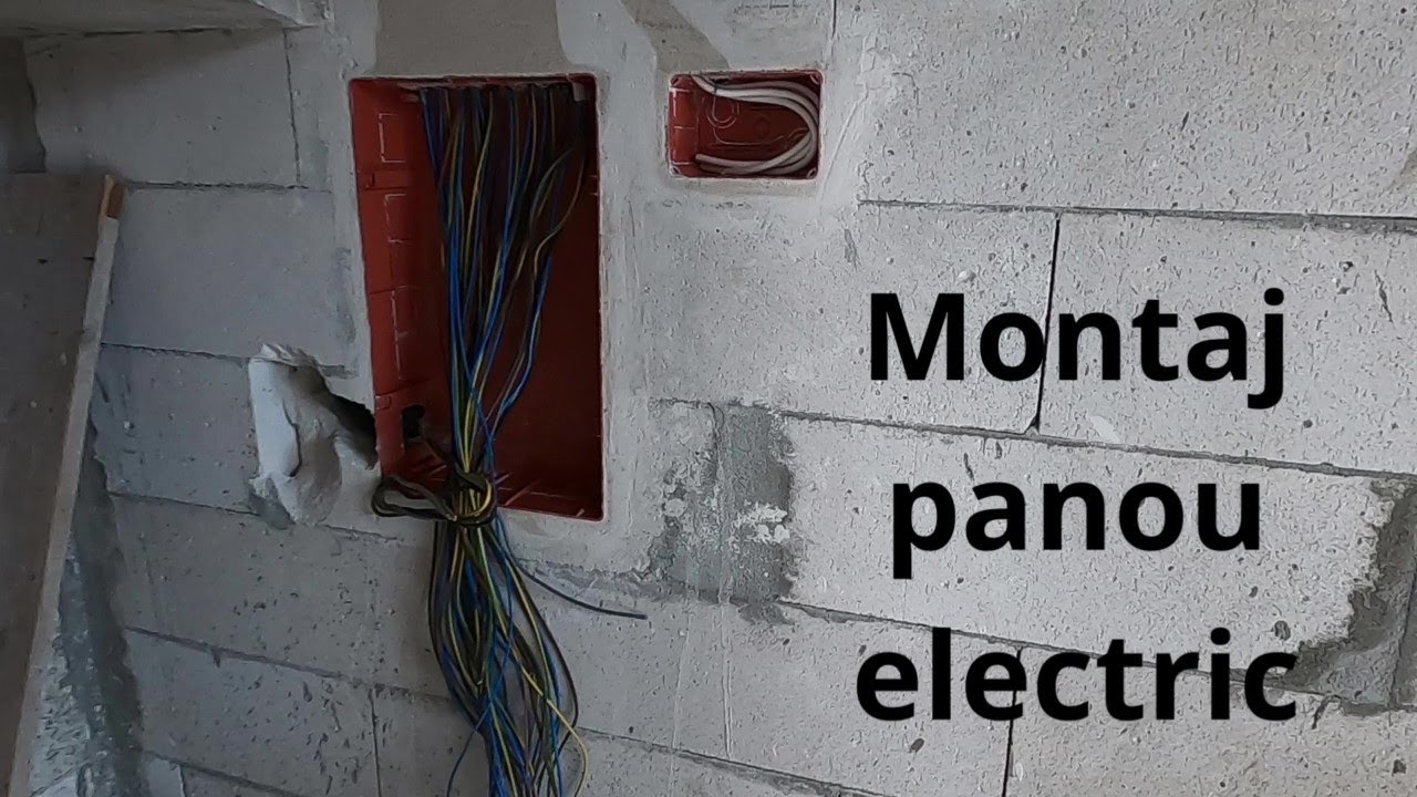 Montaj panou electric - YouTube
