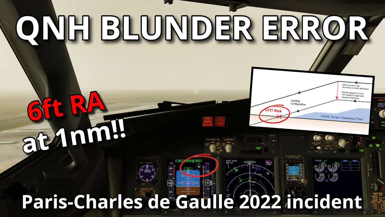 The danger of setting the wrong QNH | Blunder Error Demonstration by a Real 737 Captain - YouTube