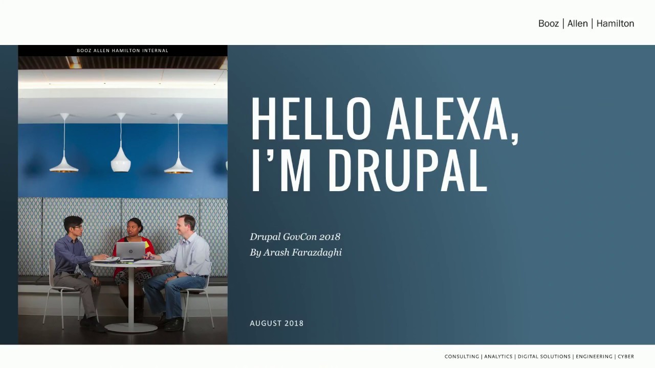 Hello Alexa, I'm Drupal - YouTube