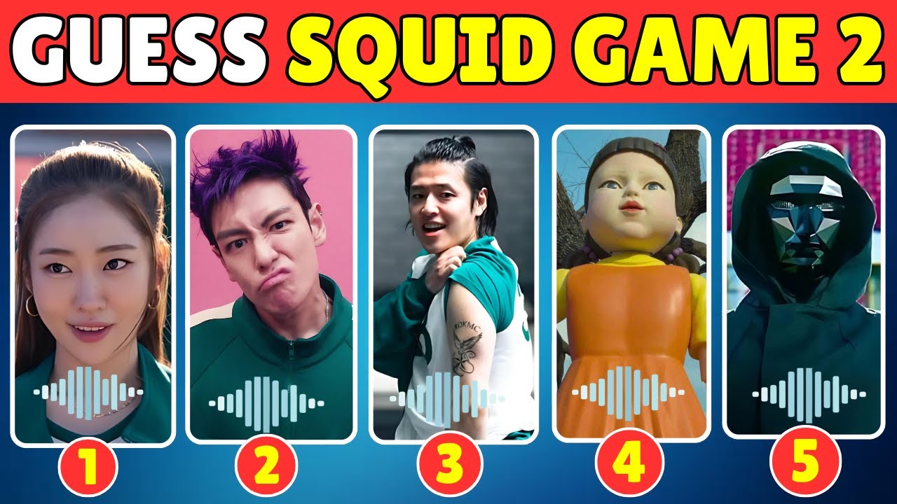 Guess Squid Game 2 Characters by Their Voice! 🦑🎲 | Ultimate Squid Game ...