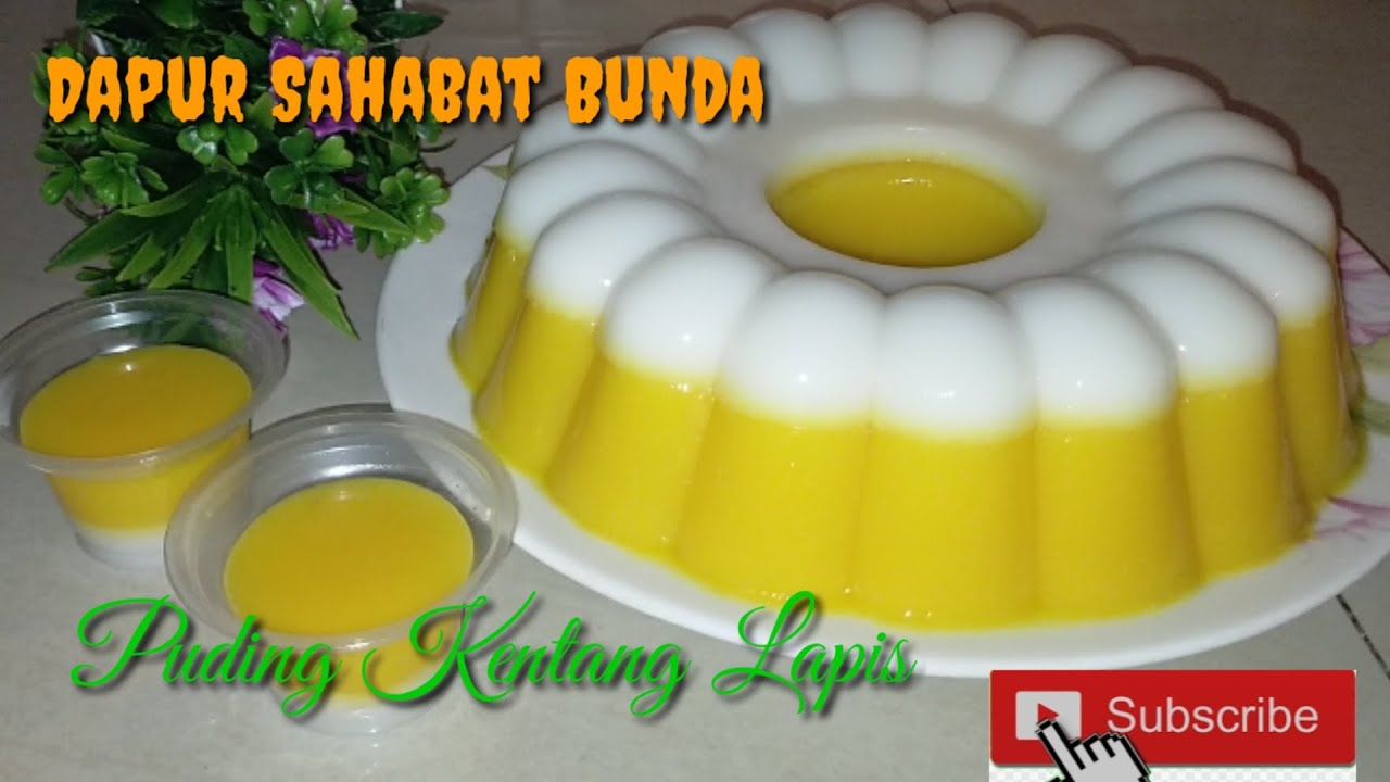 Resep Puding Kentang Lapis by Bunda Lily - YouTube