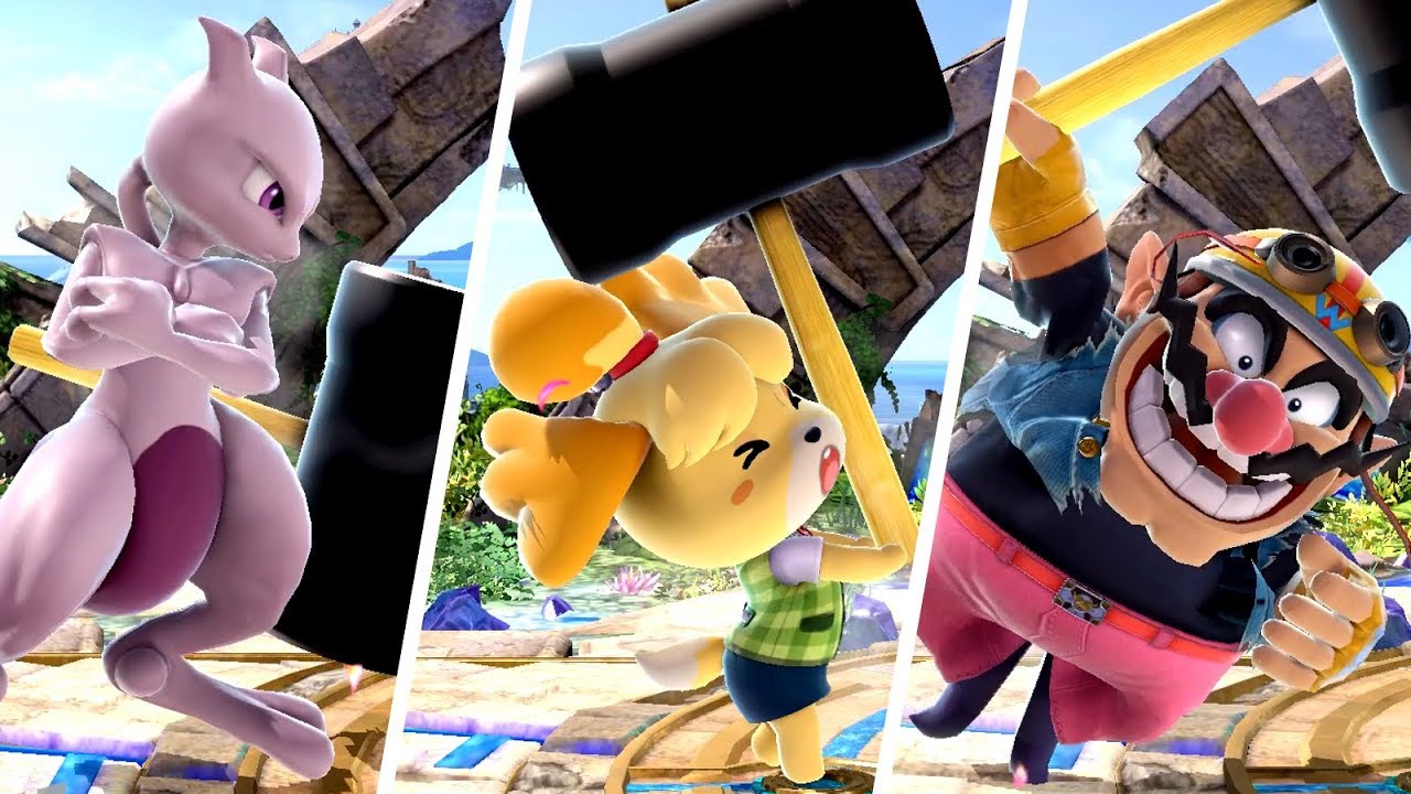 Super Smash Bros. Ultimate - All Character Hammer Animations - YouTube