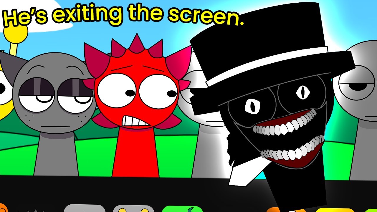 Sprunki Pyramixed, but Mr. Black breaks the Fourth Wall?? - YouTube