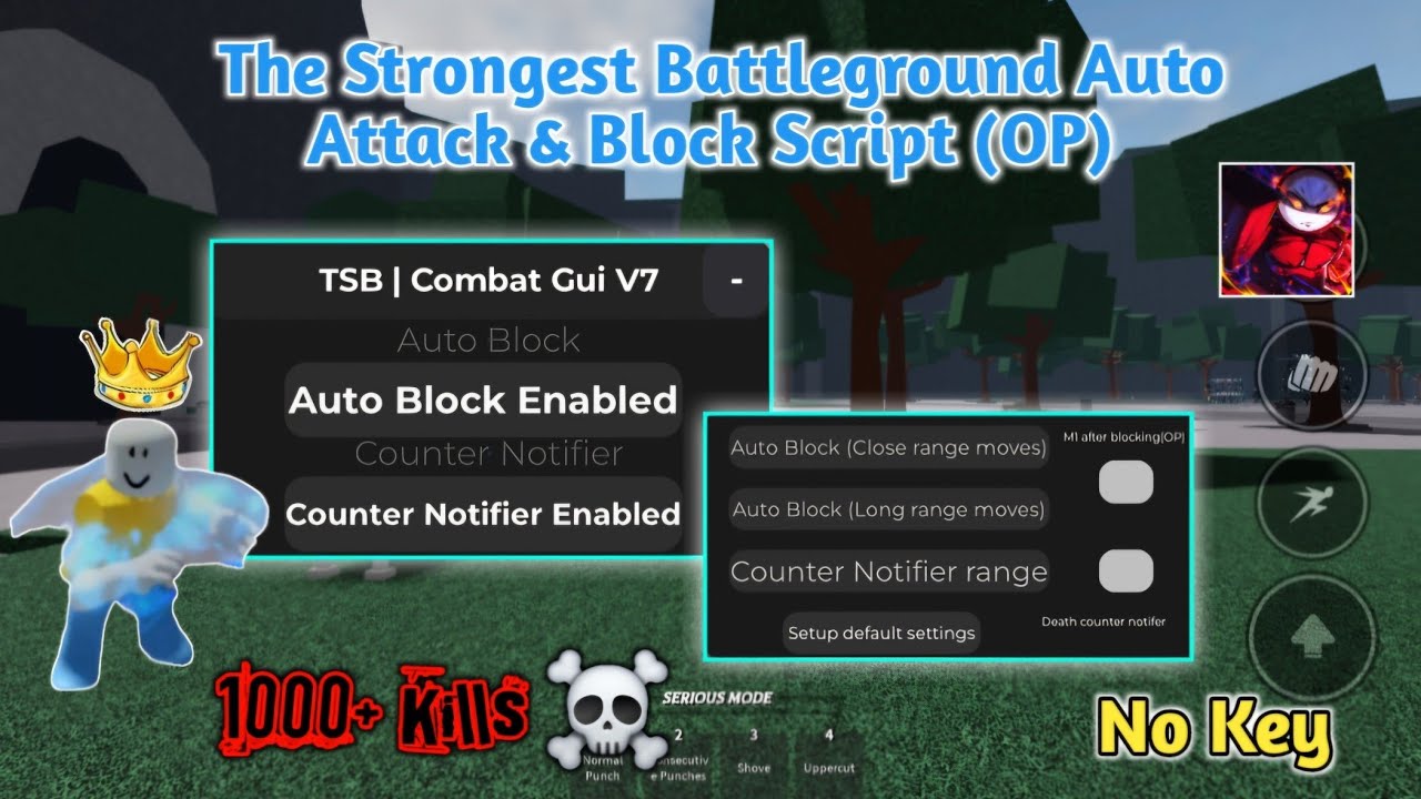 The Strongest Battlegrounds Auto Instant Kill/ Block/ Attack Script | 1 ...