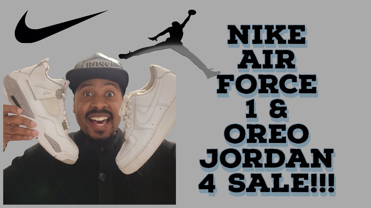 Keepin it moving with Air force 1 and Oreo Jordan 4s!!!! - YouTube