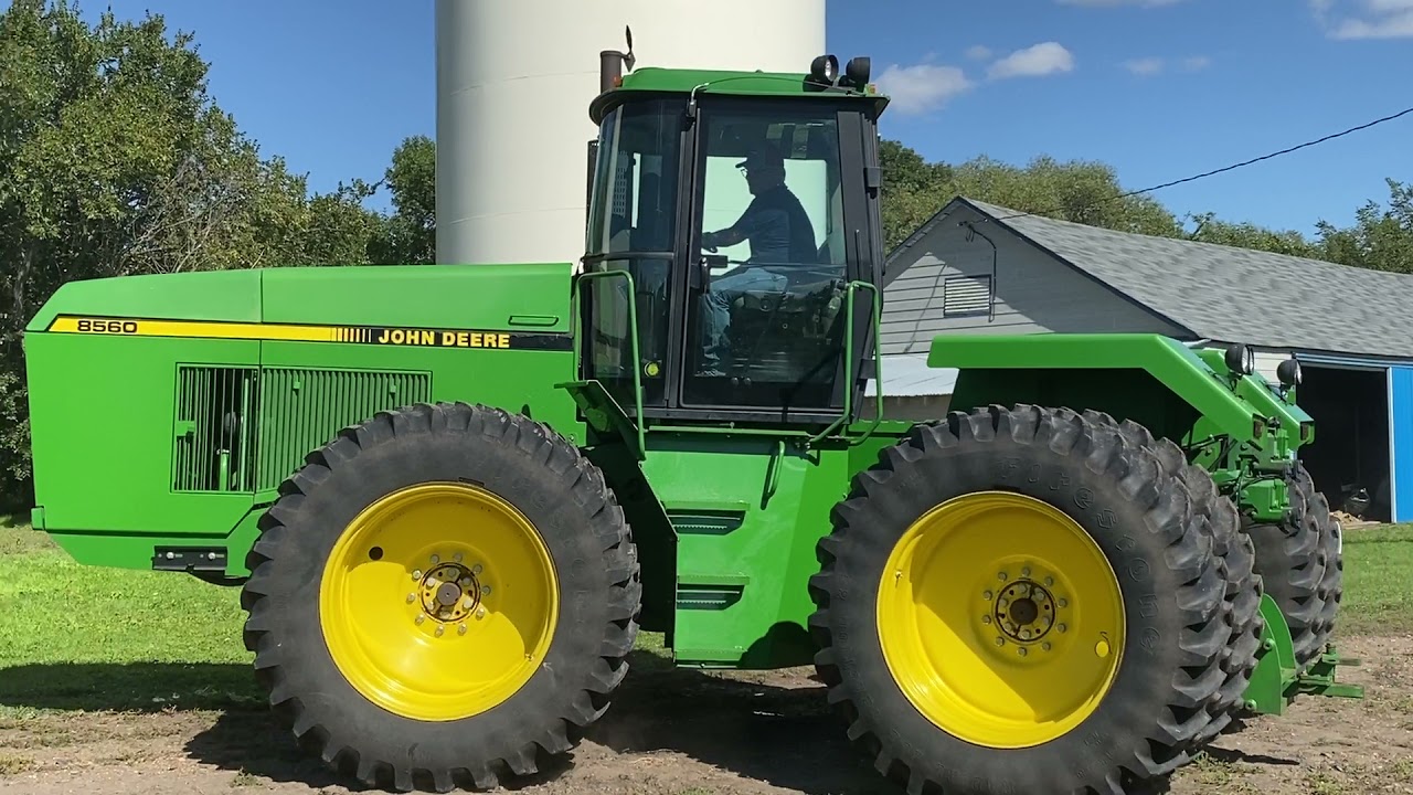 JD 8560 4wd tractor April 28 - YouTube